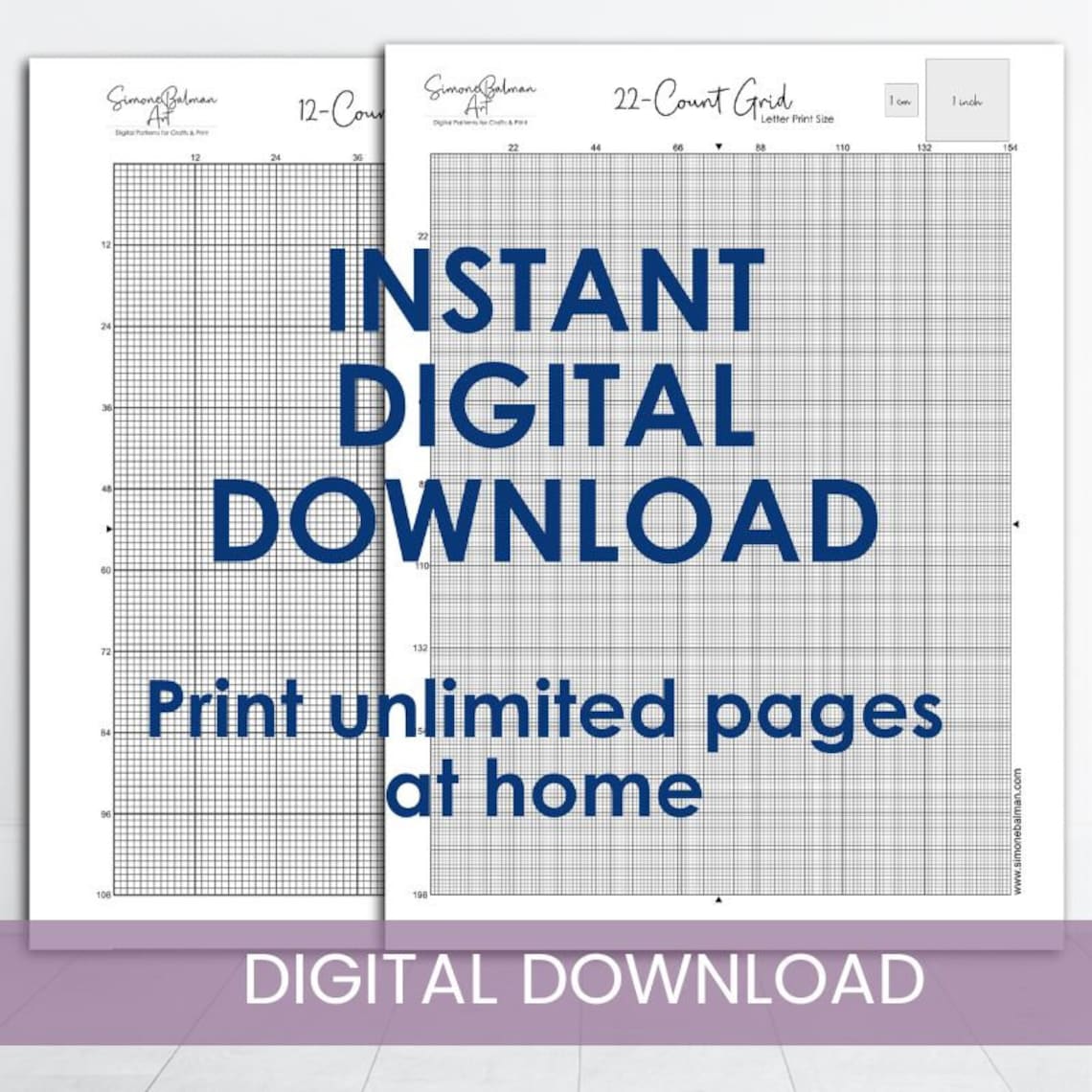 Printable Cross Stitch Graph Paper, Graph Paper for Cross Stitch 10, 11 ...