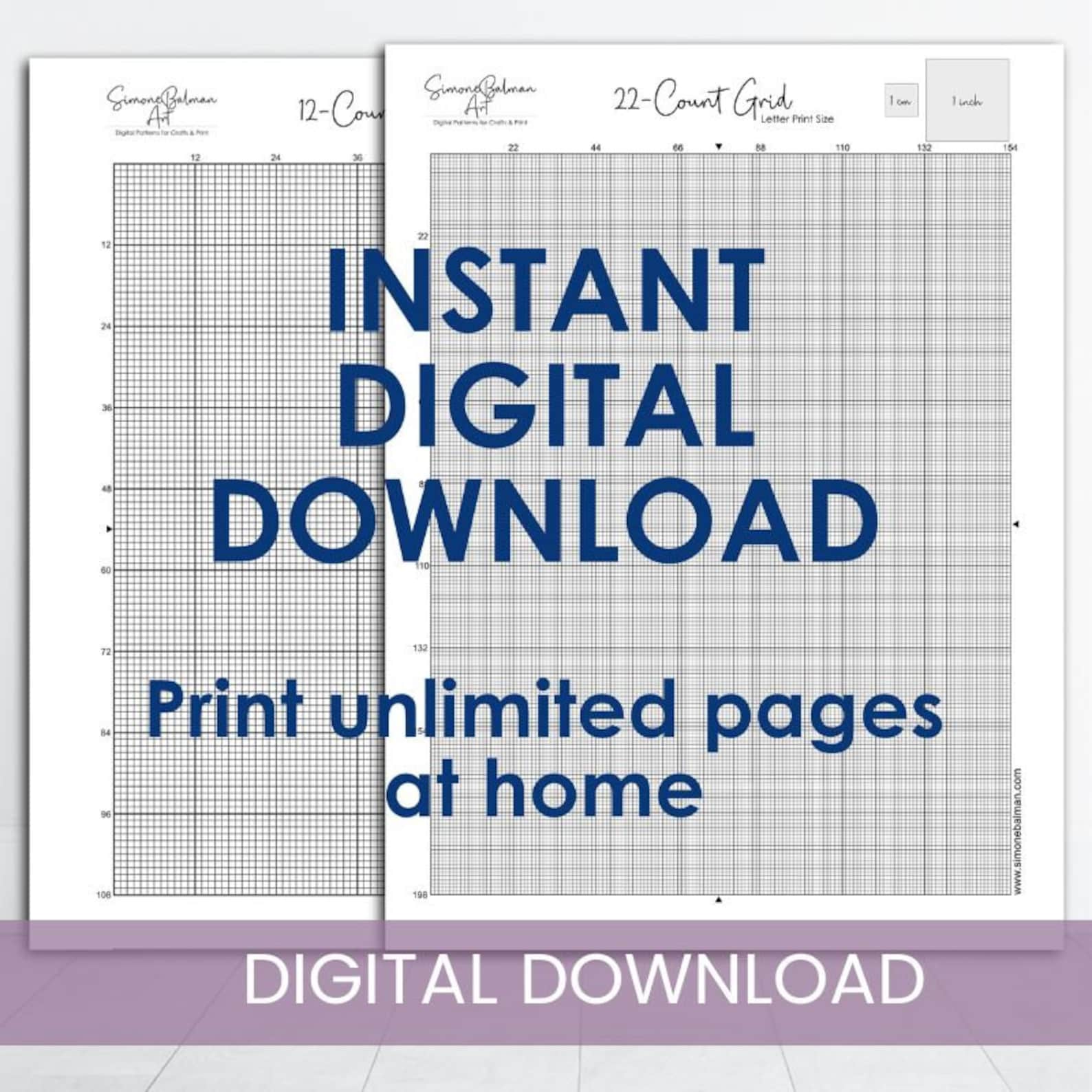 Printable Cross Stitch Graph Paper, Graph Paper for Cross Stitch 10, 11 ...