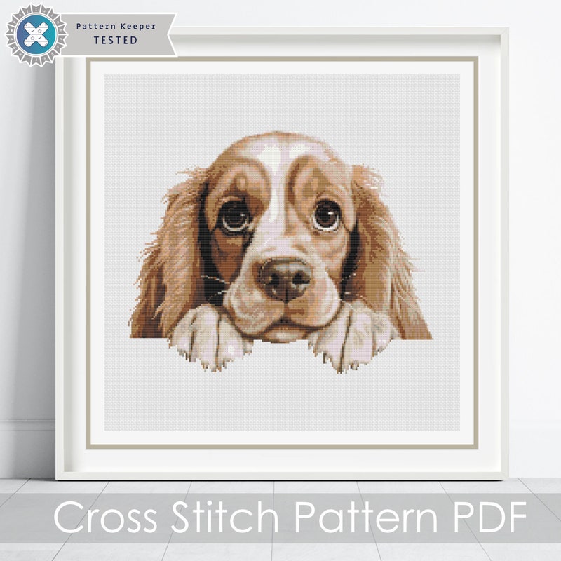 Spaniel Cross Stitch - Etsy