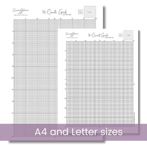 Printable Cross Stitch Graph Paper, Graph Paper for Cross Stitch 10, 11 ...