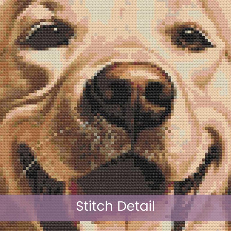 Golden Retriever Cross Stitch Pattern, Vintage Dog Cross Stitch, Full ...