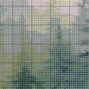 Forest Cross Stitch Pattern With Mountains Counted Landscape Cross ...