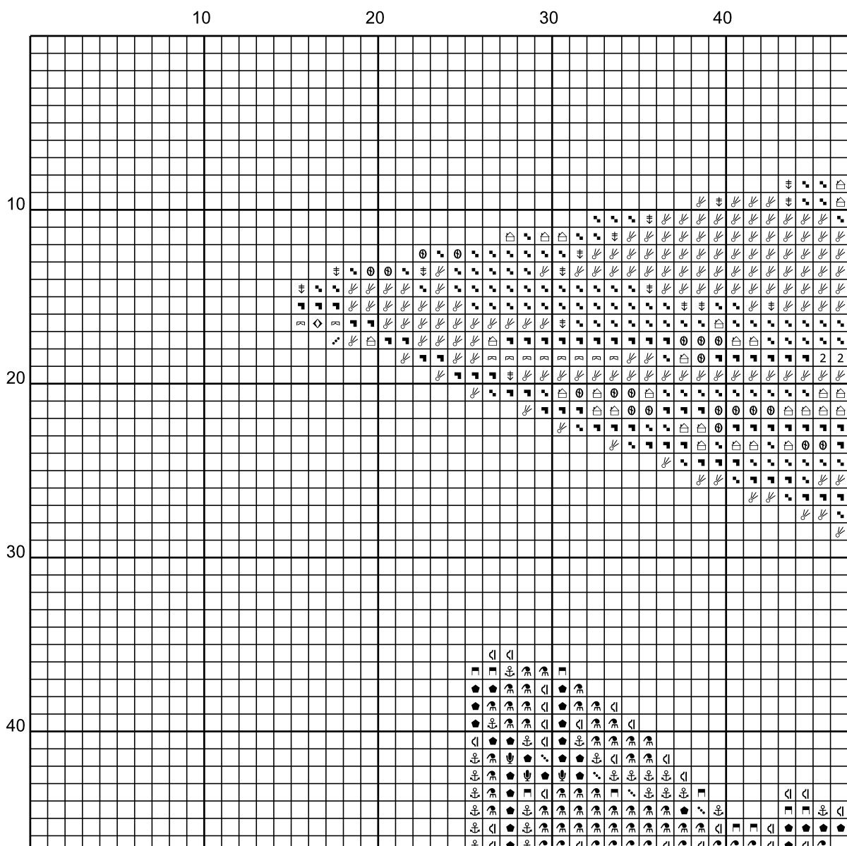 Graduation Cap Cross Stitch Pattern, Floral Graduation Cap Hibiscus ...