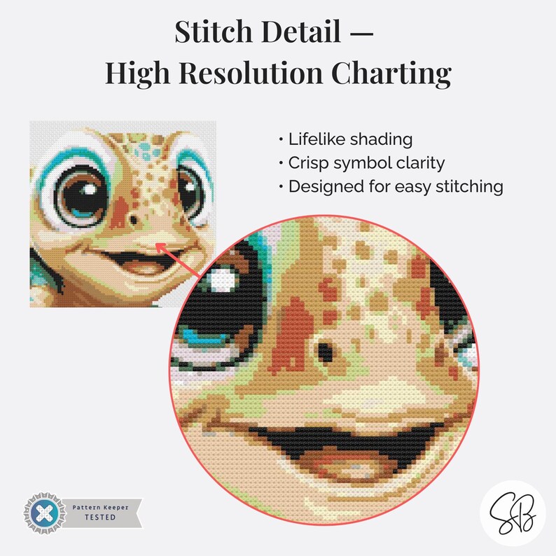 Boy Sea Turtle Cross Stitch Pattern, Ocean Animal Nursery Embroidery ...