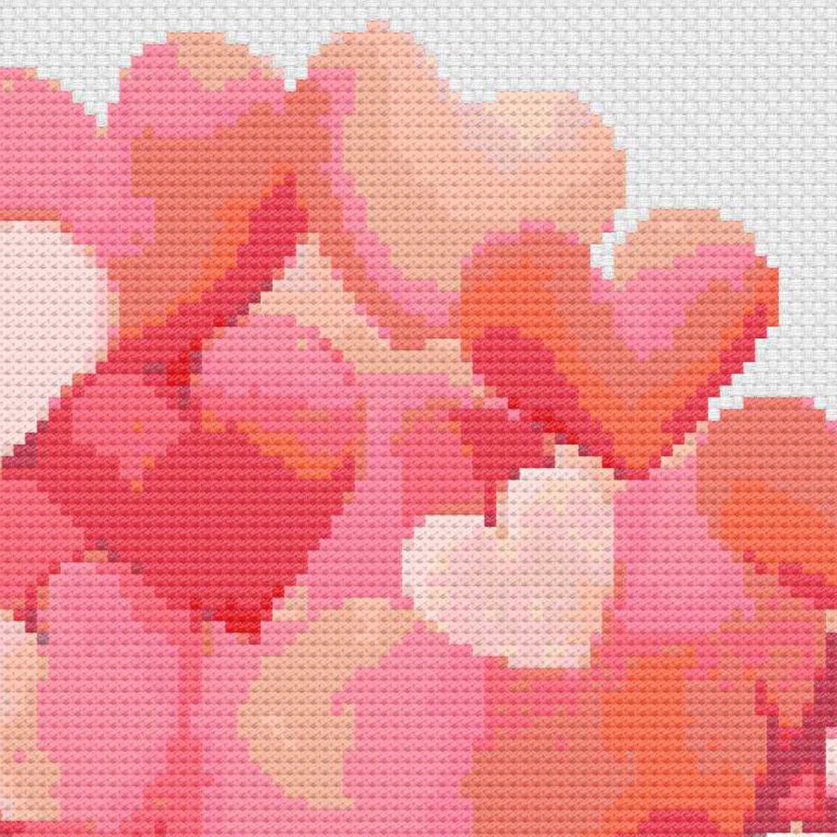 Hearts Heart Counted Cross Stitch PDF Pattern, Valentines Hearts Heart ...