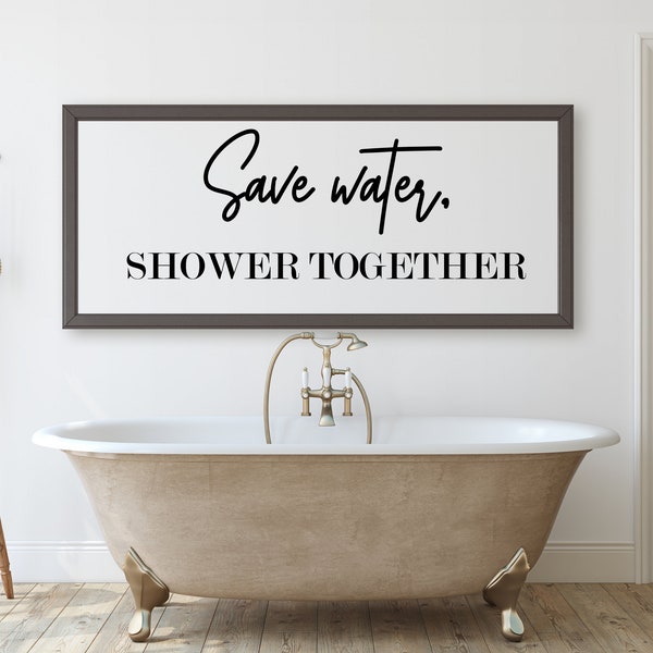 Bathroom Shower Sign - Etsy