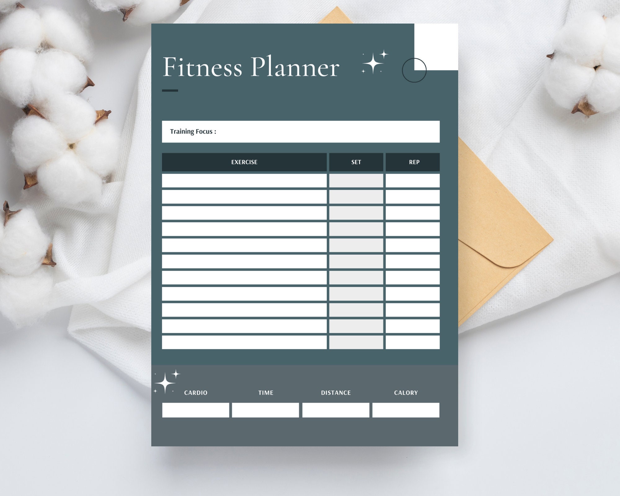 Fitness Planner PRINTABLE Weekly Workout Gym Session - Etsy