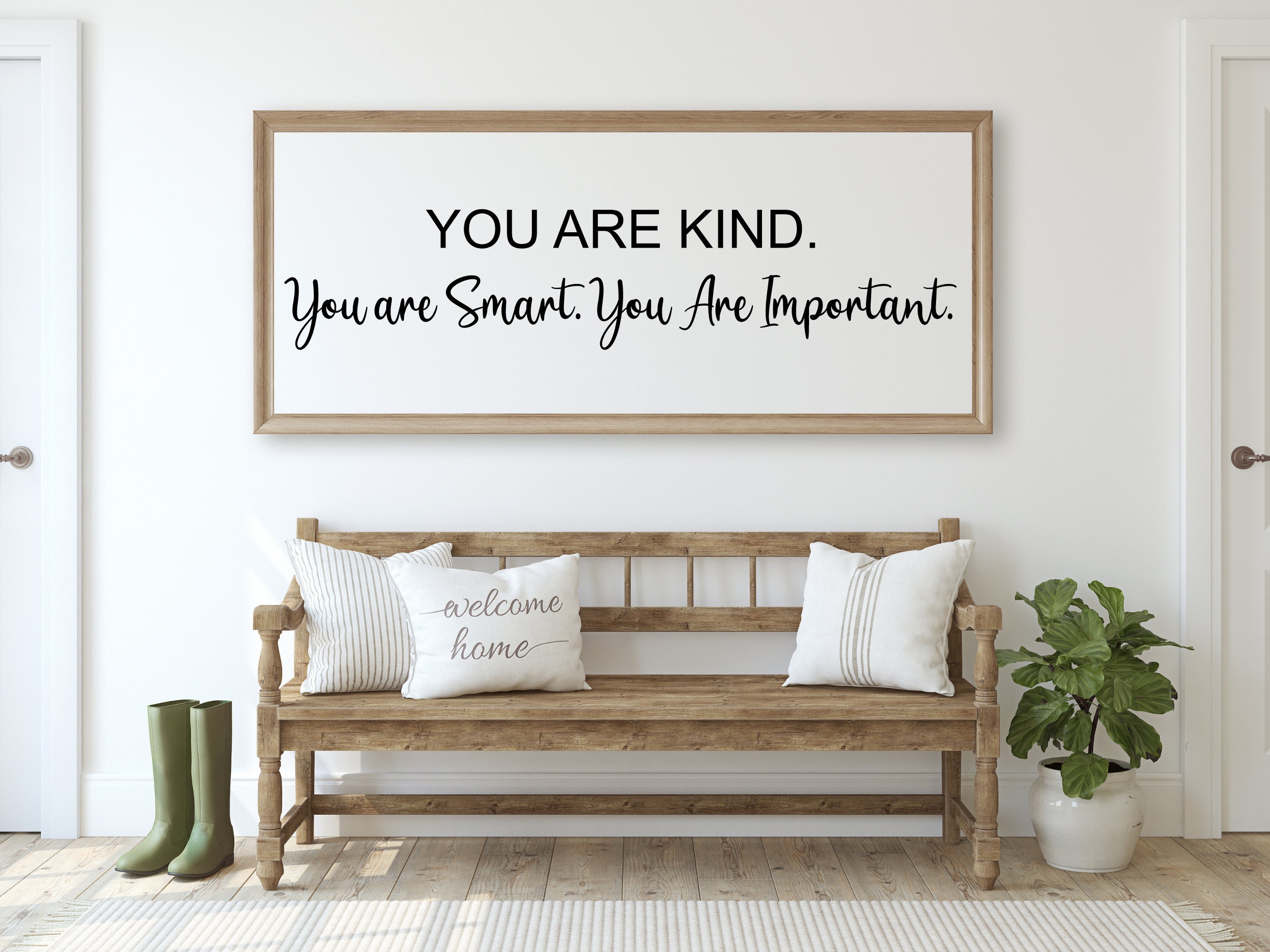 You Are Kind You Are Smart You Are Important Nursery Inspirational ...