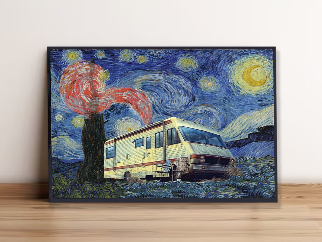 Movie Poster Art Home Decor Breaking Bad Starry Night Poster - Etsy