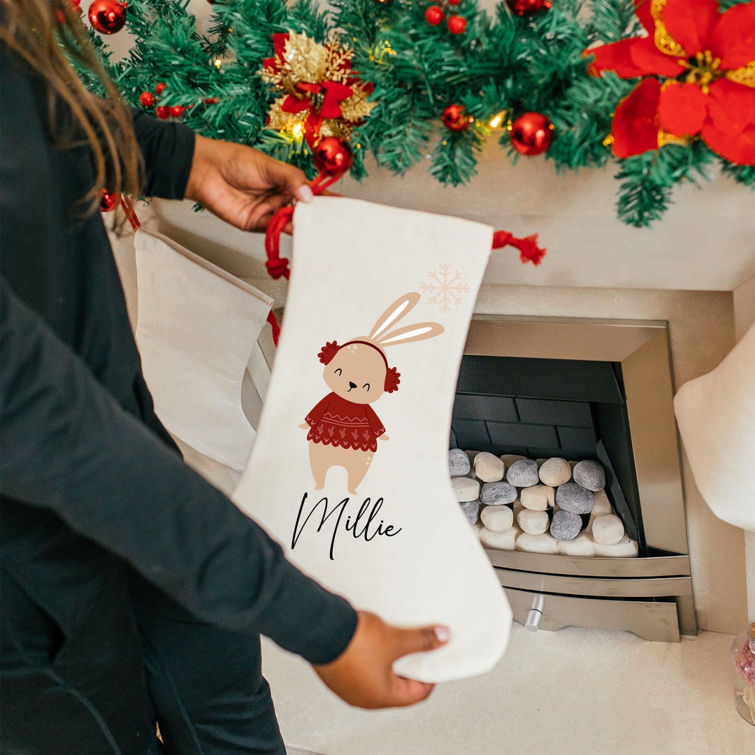 Custom Christmas Stocking for Kids, Stockings With Name, Kids Christmas ...