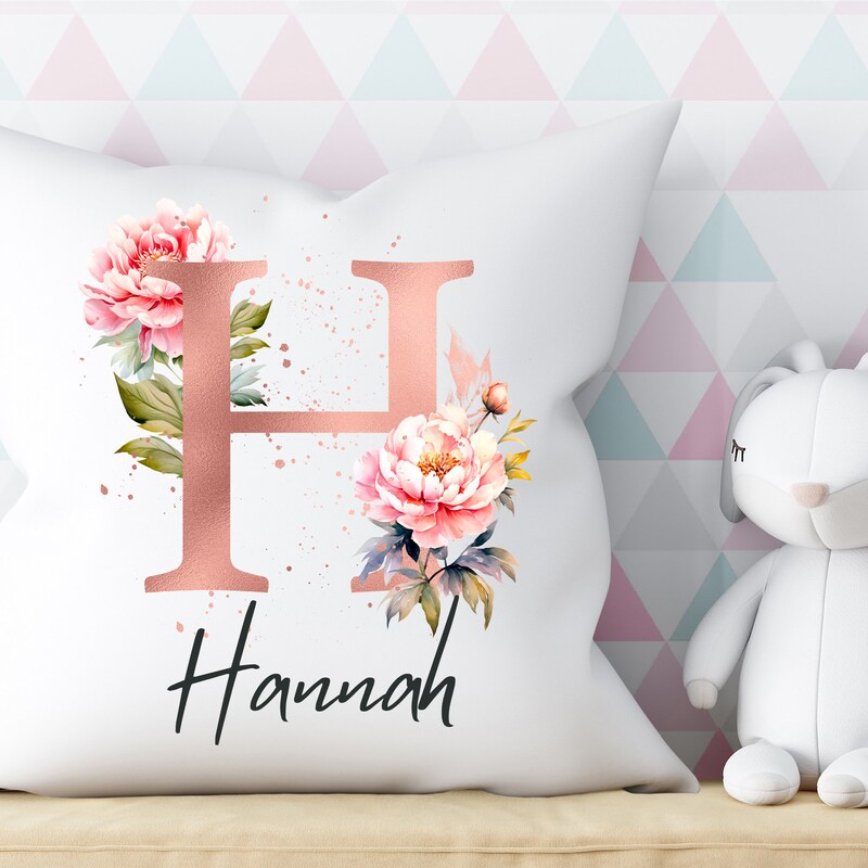 Initial Cushion - Etsy