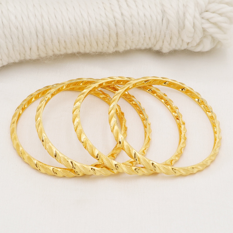 Wedding 22k Gold Bangle Bracelet, Fine Gold Handmade Women Jewelry, Indian Jewellery, Gift, Real ...