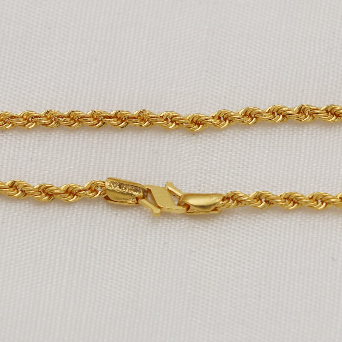 22k Gold Chain Necklace Chain, Fine Gold Handmade Women Wedding Jewelry ...