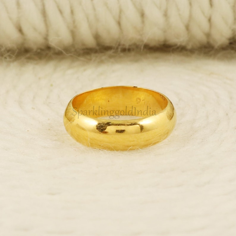22k 916 Gold Handmade Ring , Band Ring, Gold Jewelry OS3779 - Etsy
