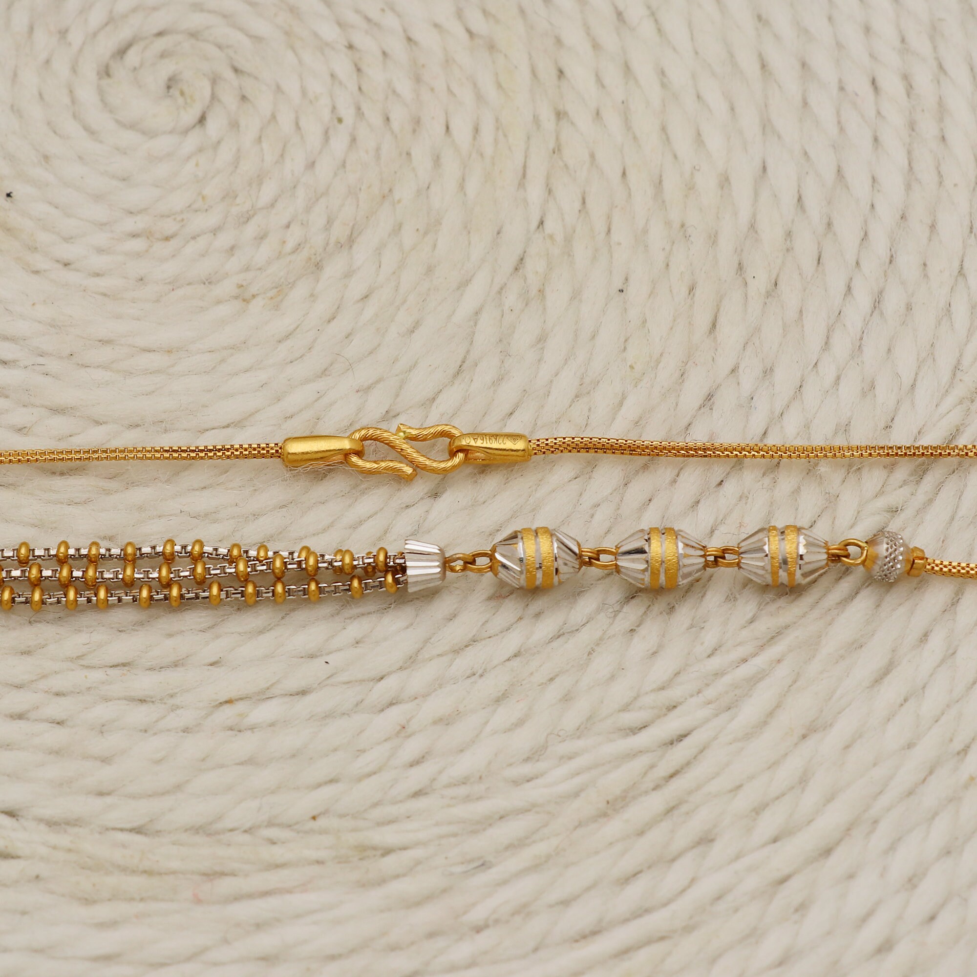 22k Gold Chain Necklace Chain Fine Gold Handmade Women - Etsy