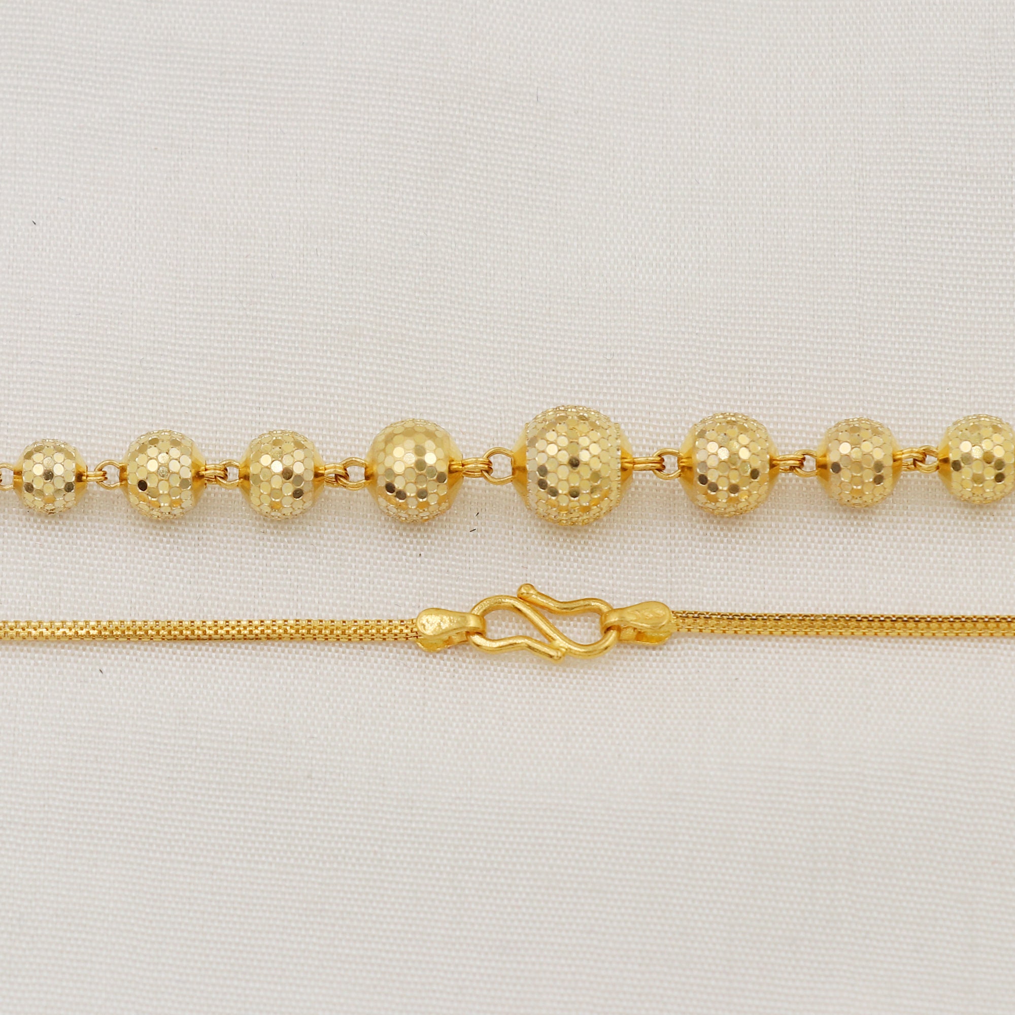 Disco Beads Chain Fine Crafted 22k Gold Handmade Chain Fine Gold ...