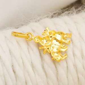 22k Yellow Genuine Gold Maa Durga Pendant or Locket Handmade Jewelry ...