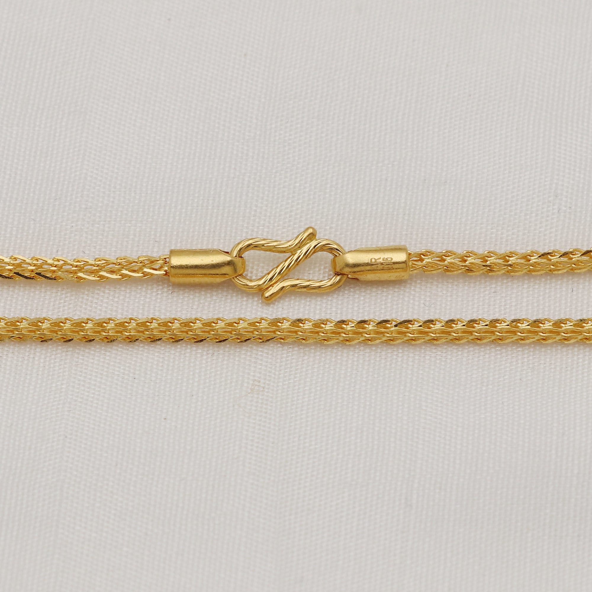 22k Gold Chain Necklace Chain, Fine Gold Handmade Women Wedding Jewelry ...