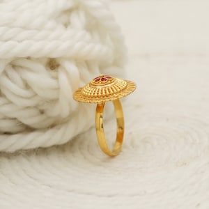 22k Gold Ring Handmade Jewelry Indian Gift Real Gold - Etsy