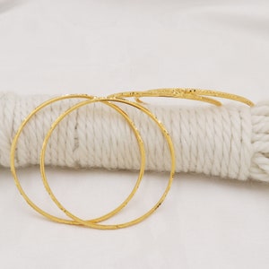 22k Gold Bangle Bracelet, Fine Gold Handmade Women Jewelry, Indian Jewellery, Gift, Real Gold ...