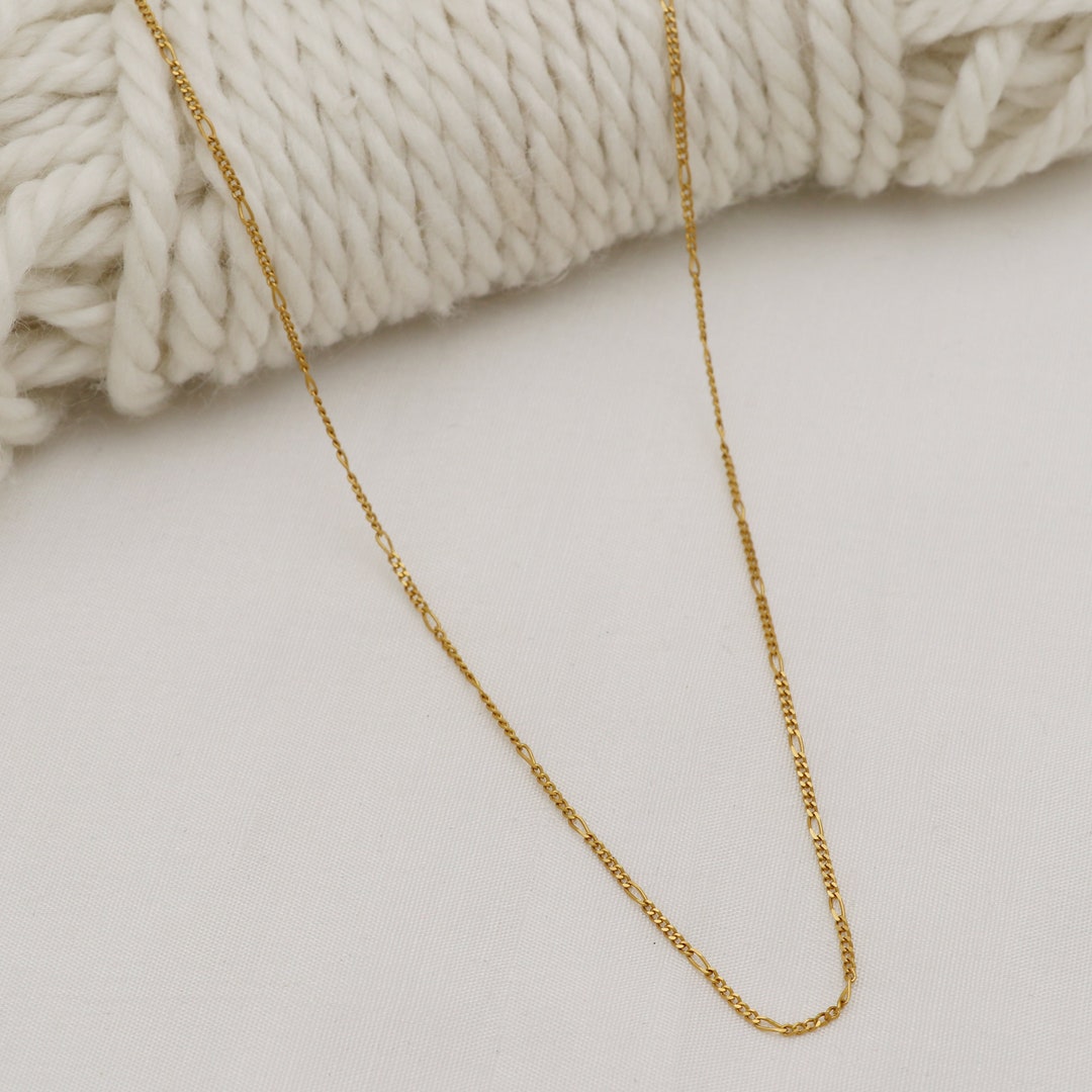 22k Gold Chain Necklace Chain, Fine Gold Handmade Women Wedding Jewelry ...