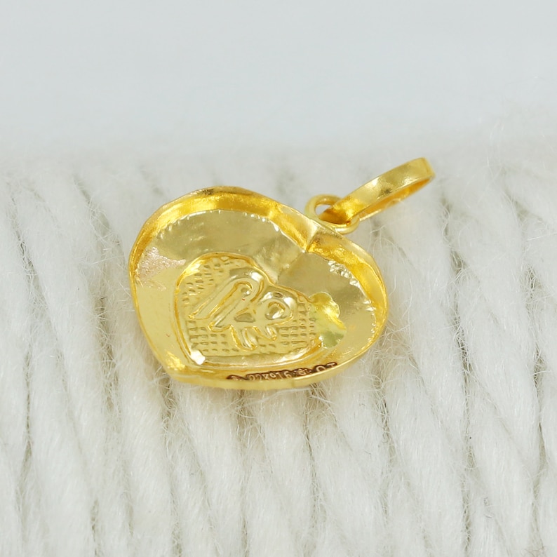 22k Yellow Gold Shree Pendant or Locket Handmade Jewelry for Gift ...