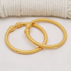 22k Gold Bangle Bracelet, Fine Gold Handmade Women Jewelry, Indian Jewellery, Gift, Real Gold ...