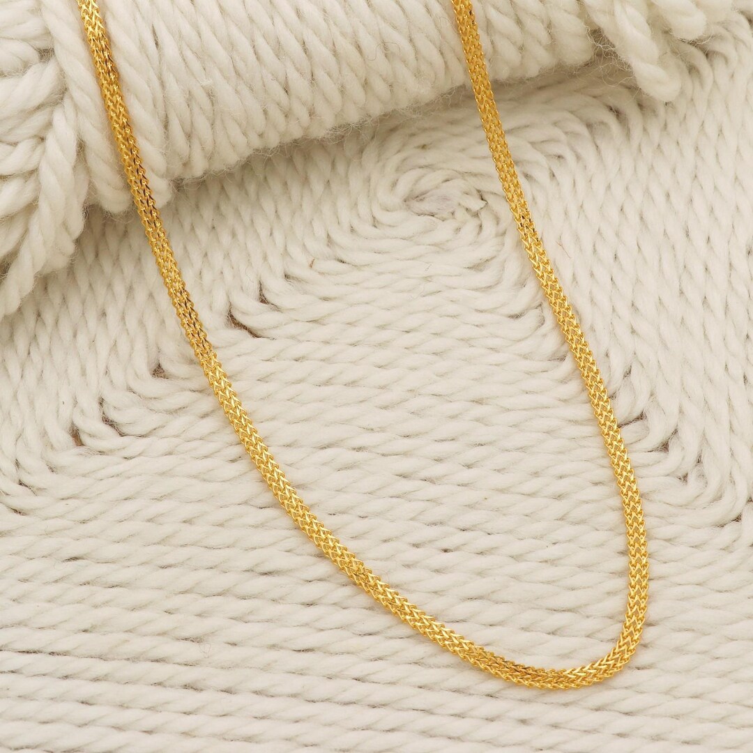 Franco Chain Fine Crafted 22k Gold Handmade Chain Fine Gold Hallmark ...