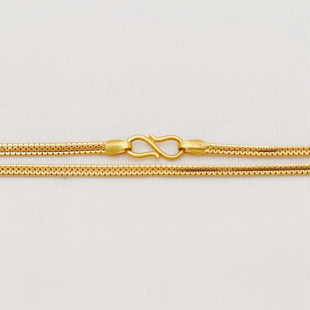 22k Gold Chain Necklace Chain, Fine Gold Handmade Women Wedding Jewelry ...