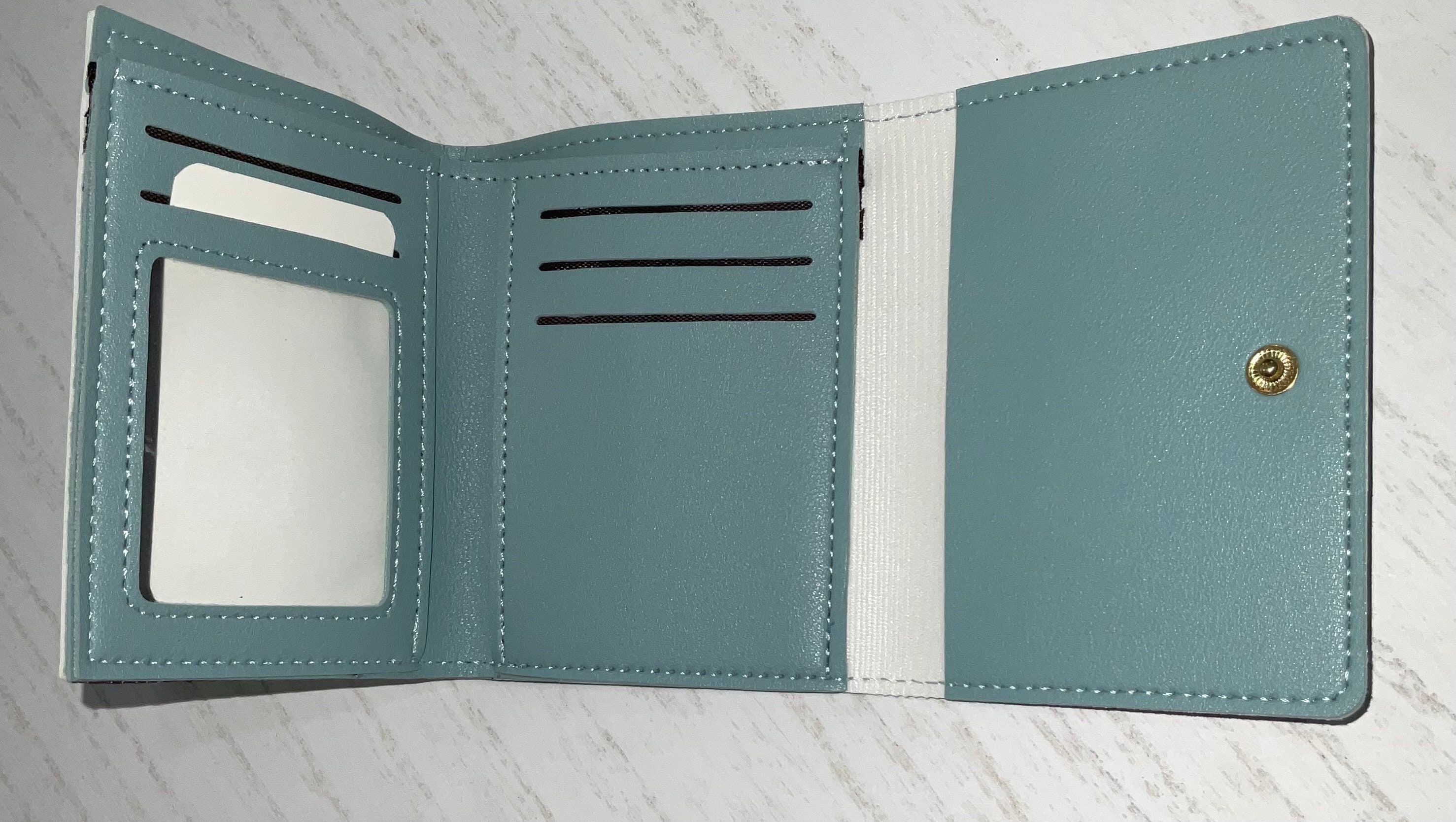 Cow Print Tri-fold Wallet With Personalization on the Inside - Etsy