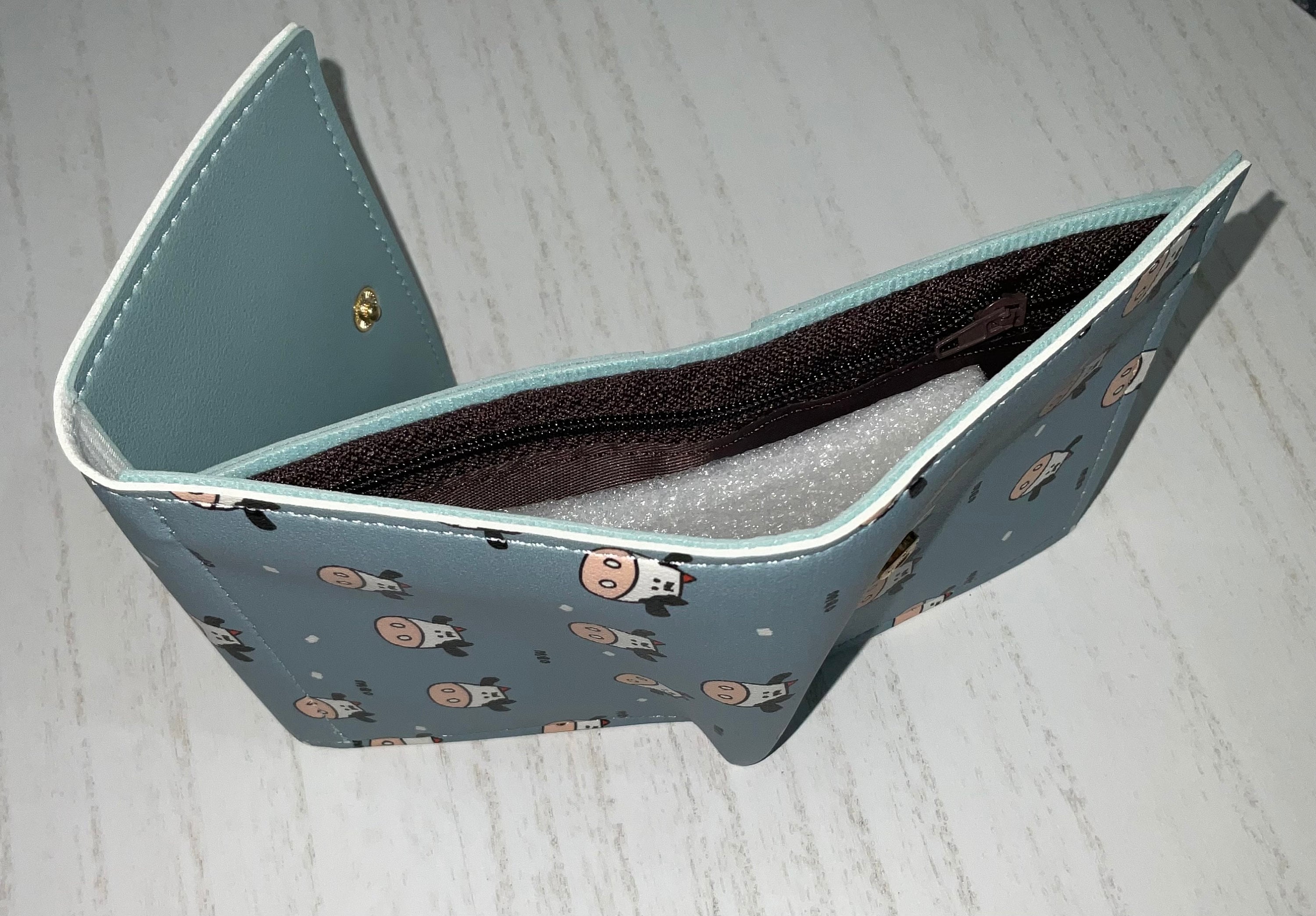 Cow Print Tri-fold Wallet With Personalization on the Inside - Etsy