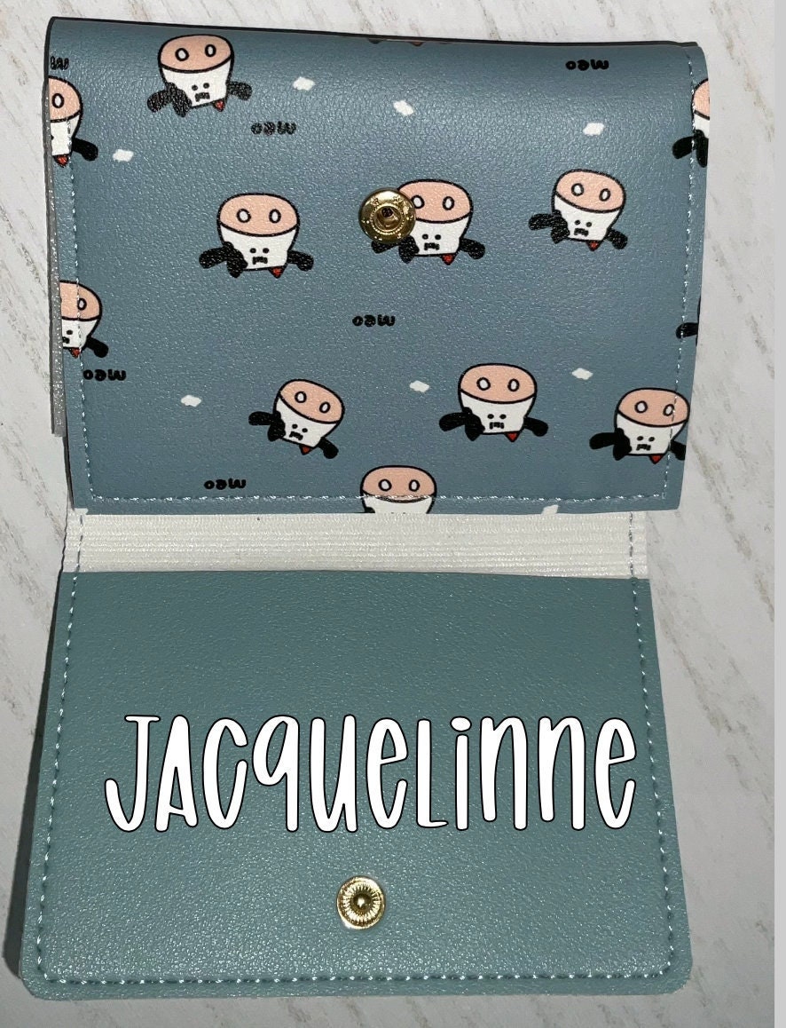 Cow Print Tri-fold Wallet With Personalization on the Inside - Etsy