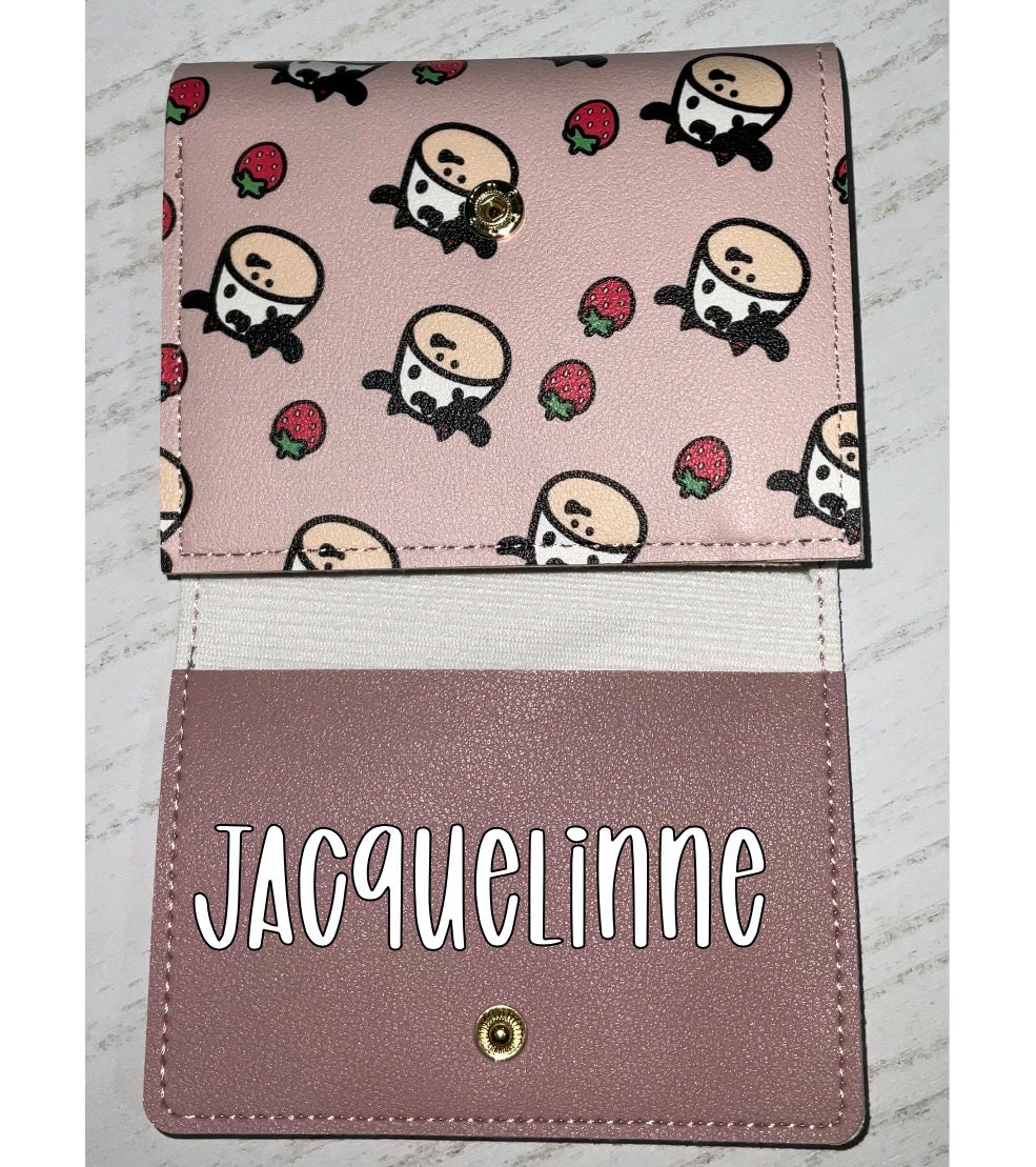 Cow Print Tri-fold Wallet With Personalization on the Inside - Etsy