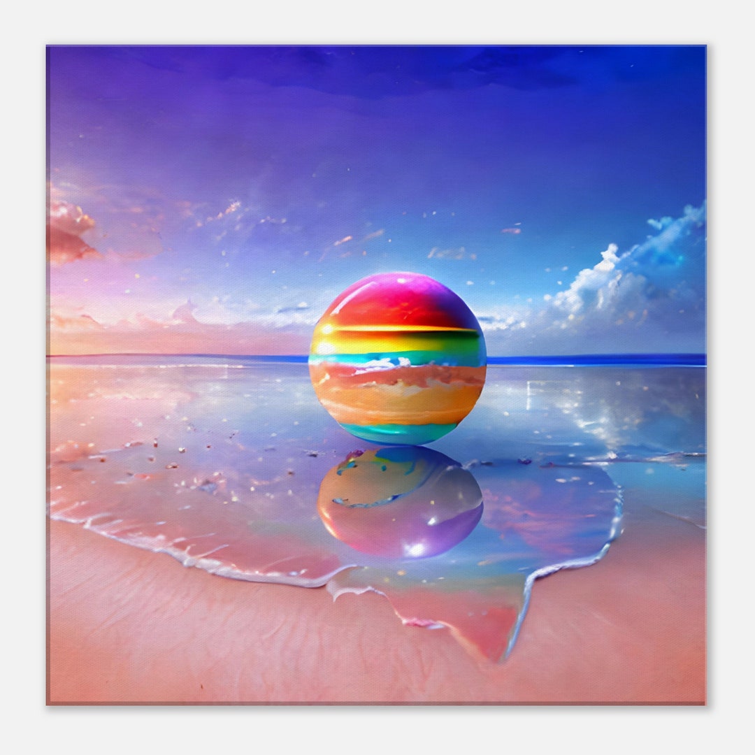 Iridis - Original Art by Alina Imperato, Rainbow, Blue, Unique ...