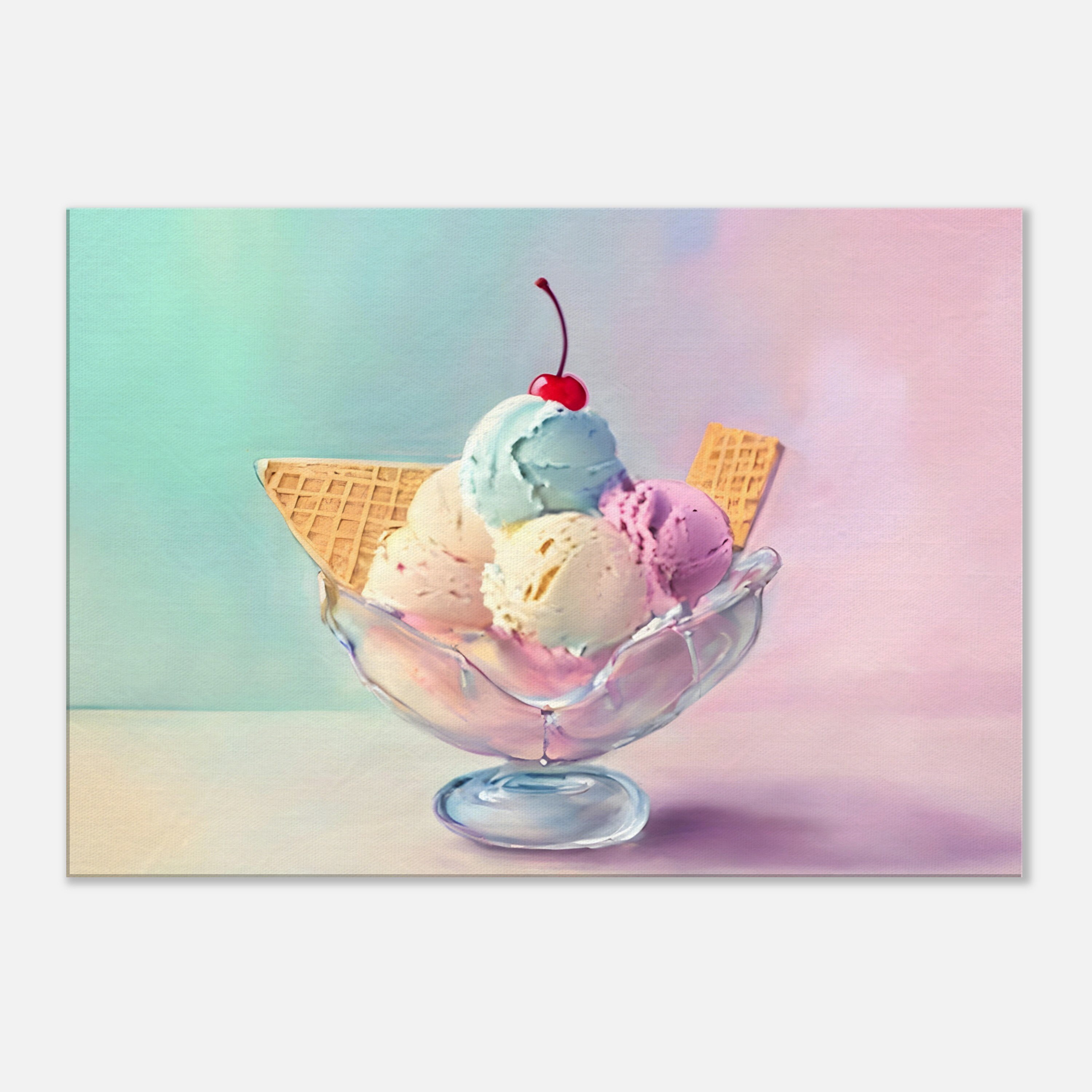 Sundae Funday Original Art by Alex Iverston, Abstract, Retro, Vintage ...