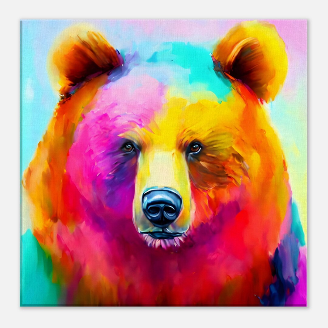 Louie the Bear - Original Art by Alex Iverston, Abstract, Unique ...