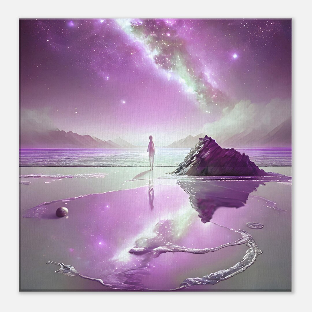 Cosmic Thoughts - Original Art by Alina Imperato, Unique, Pink, Purple ...