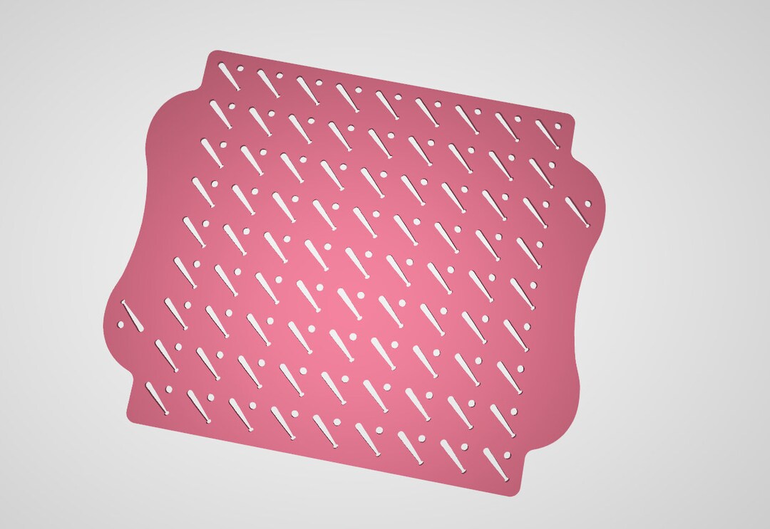 Sport Sprinkle Stencil STL File for 3D Printing- Baseball NFL Pattern ...