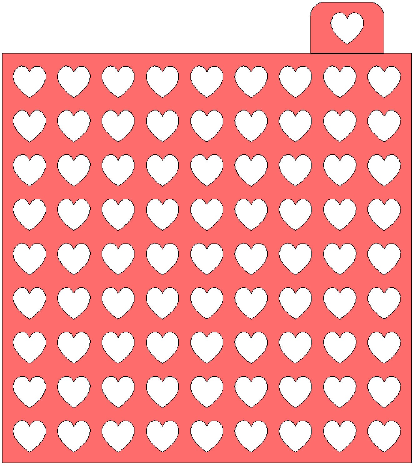 Heart Stencil SET - Make Sprinkles on a Cookie Cake -STL File for 3D ...