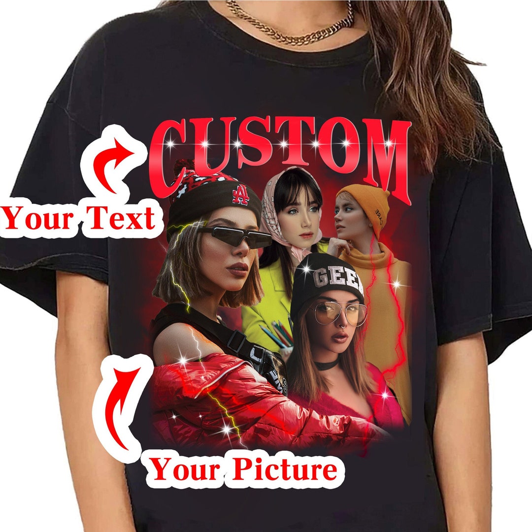 Custom Bootleg Rap Tee Custom Photo Vintage Graphic 90s - Etsy