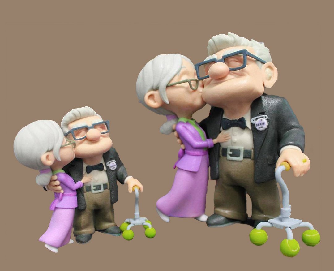 Carl and Ellie From up 3D STL File Carl and Ellie From up - Etsy