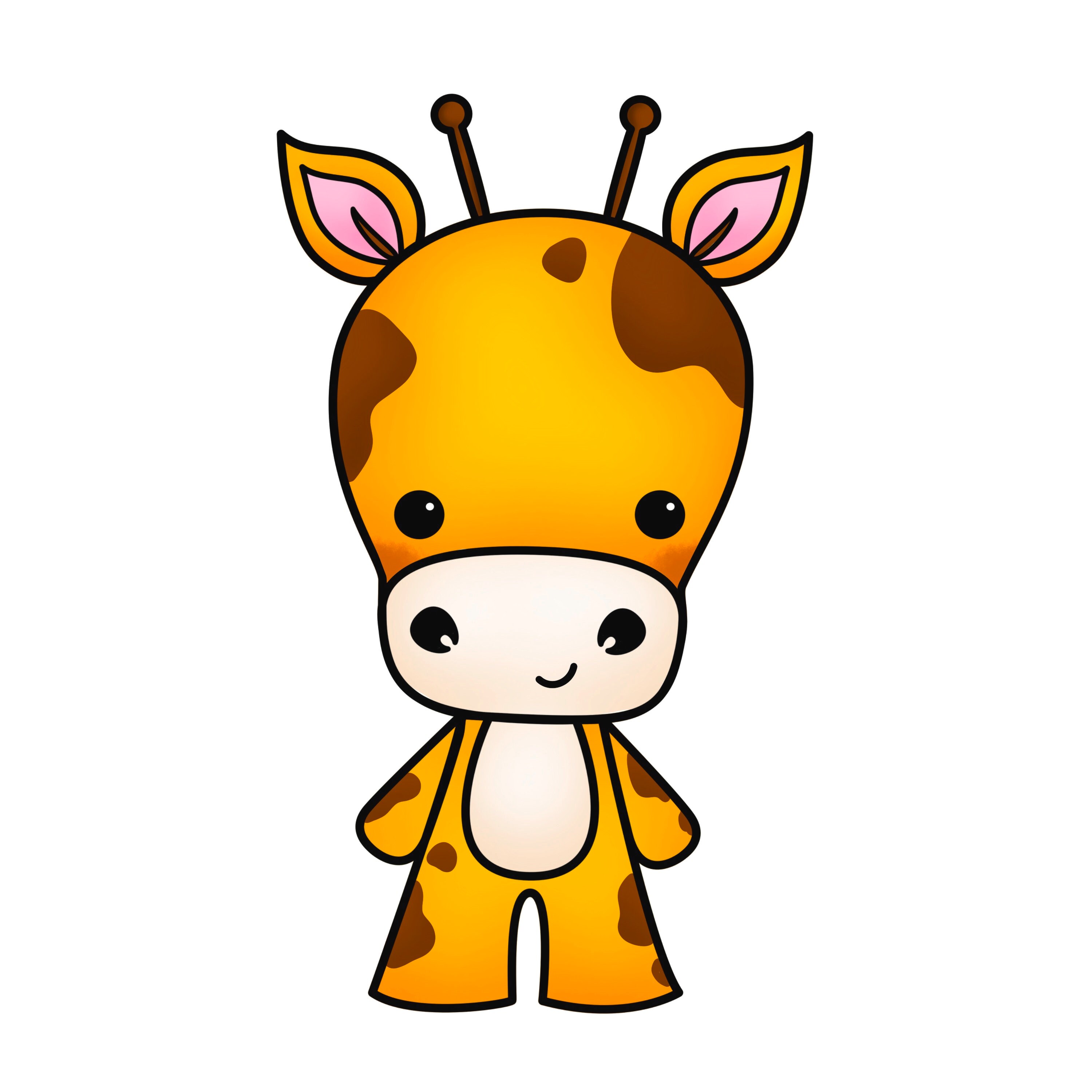 Cute Baby Animal Clipart Sticker Safari Animal Clipart Printable ...