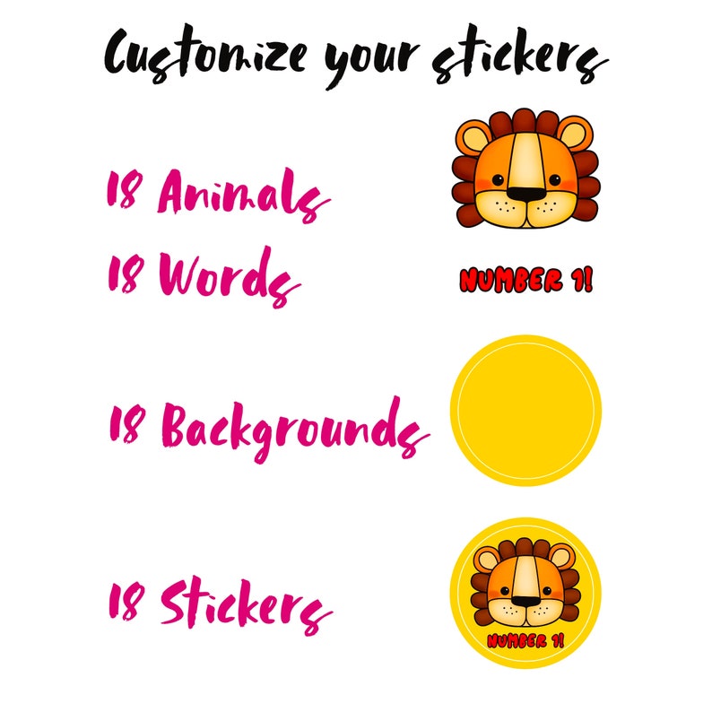 Kids Stickers Clipart for Classroom School Teachers Kids Printable ...