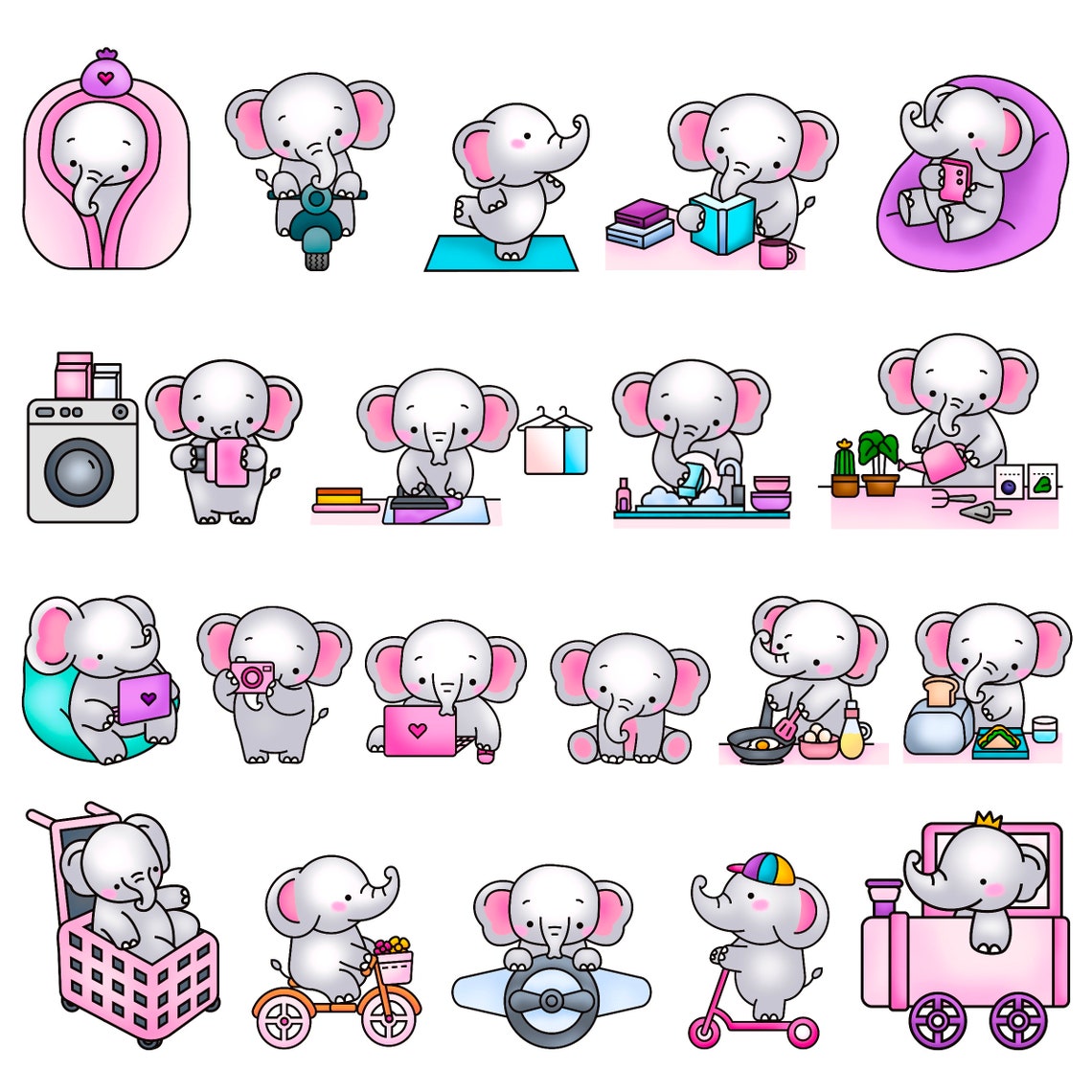 Daily Chores Clipart Stickers Household Chores Clipart Stickers ...