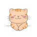 Cozy Cats Clipart Sticker Cute Cat Doodle Clipart Kitten Clipart Kitty ...