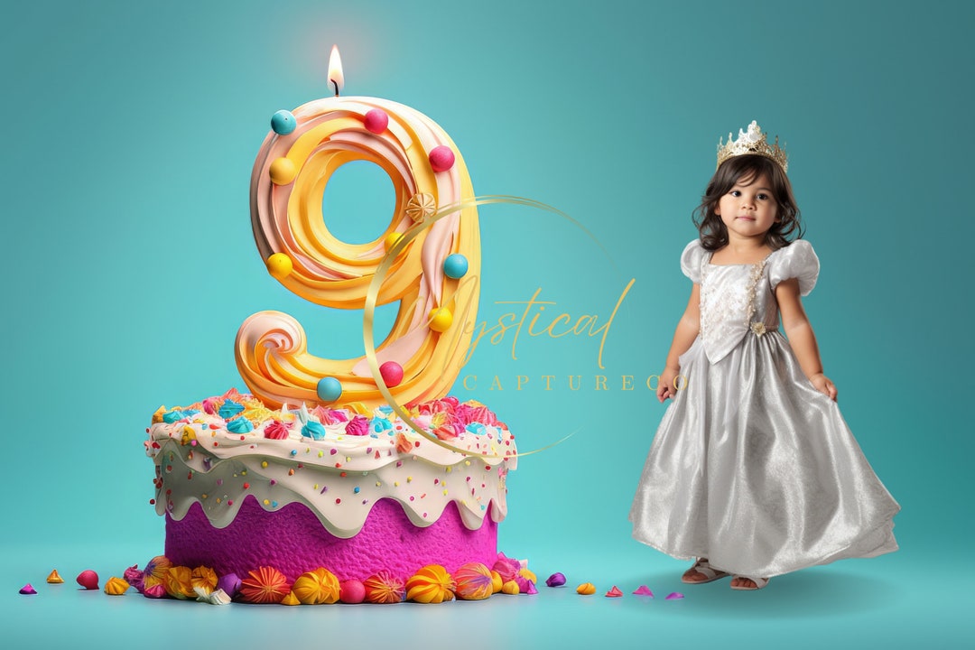 Composite Birthday Digital Backdrop Photography Prop - Etsy