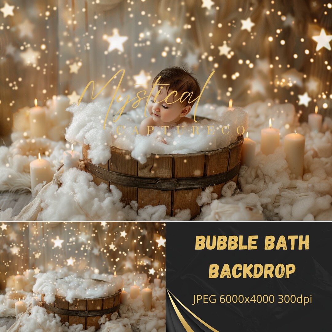 Bubble Bath Kids Digital Backdrop Digital Photography Backdrop, Digital ...