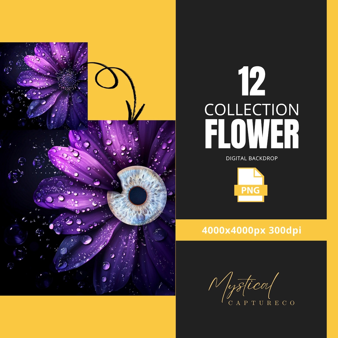 12 Exquisite Iris Photography Digital Backdrops Overlay – Elevate Your Shots Instantly - Etsy