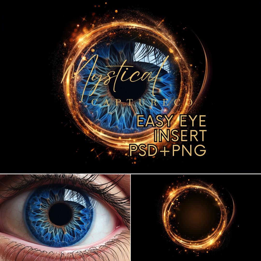 Nouveau PSD PNG Oeil Iris Composite Insert Photographie écrin Overlay L Modèle 001 - Etsy