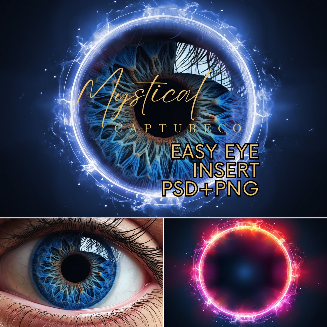 New PSD PNG Oeil Iris Composite Insert Photographie écrin Overlay - Etsy